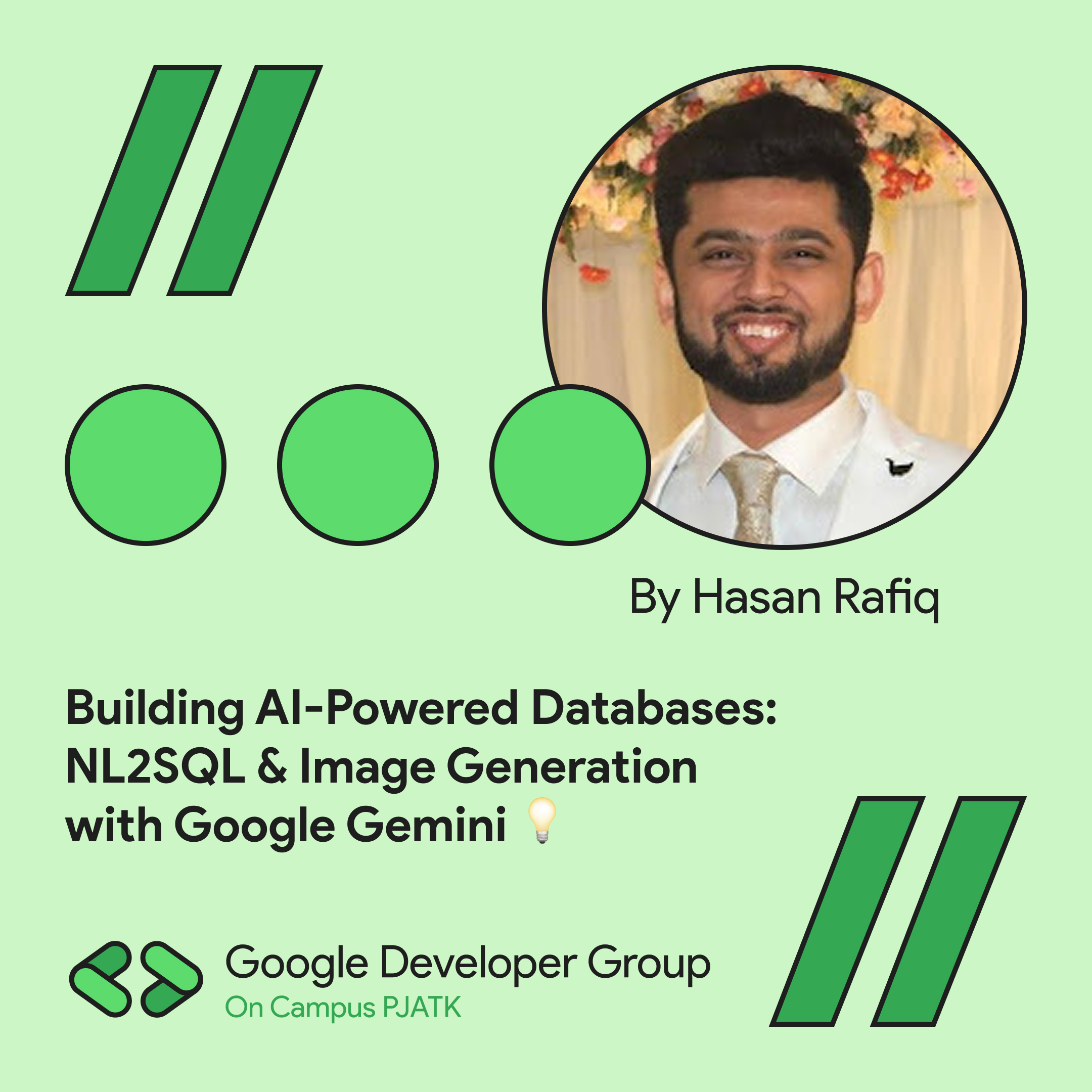 See Building AI-Powered Databases: NL2SQL & Image Generation with Google Gemini 💡 at Google ...
